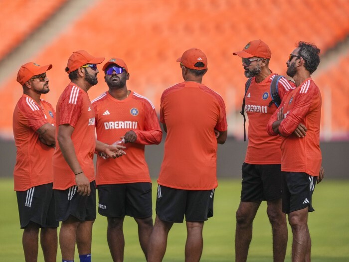 India Team Practice Session Ahead of CWC 2023 Finals
