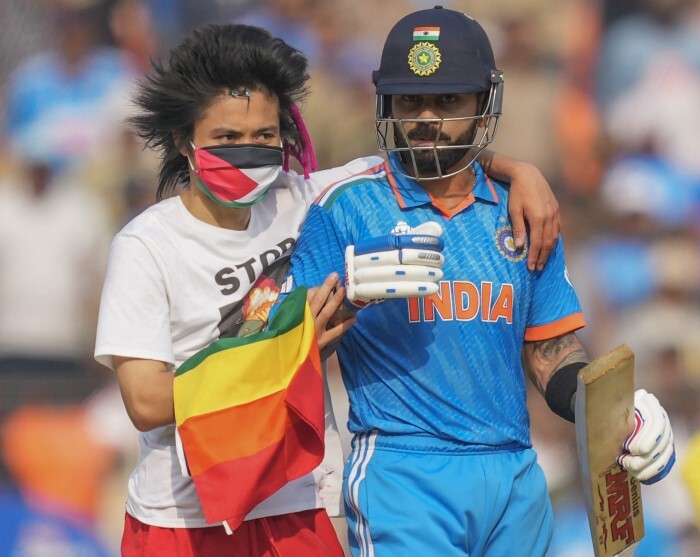 Security Breached As Fan Entered The Field To Meet Virat Kohli - India ...