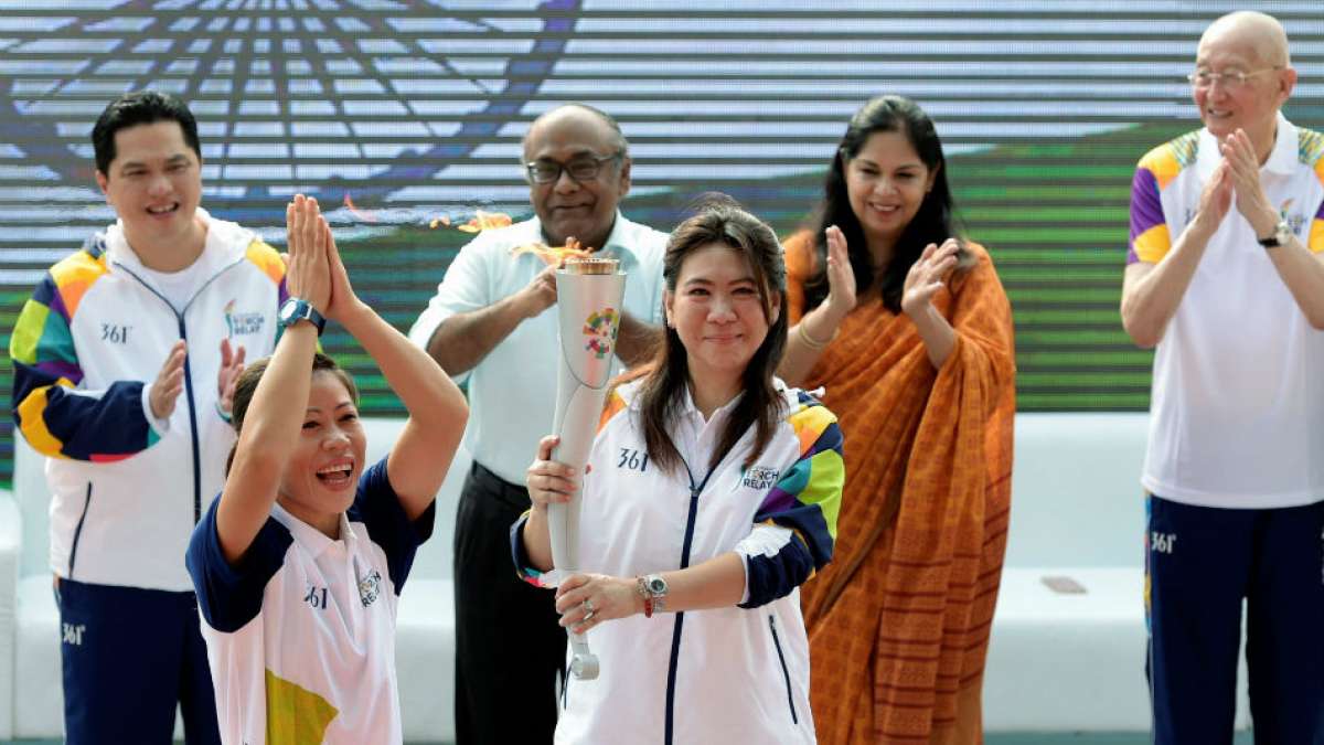 Asian Games Torch Relay begins amidst chaos - myKhel