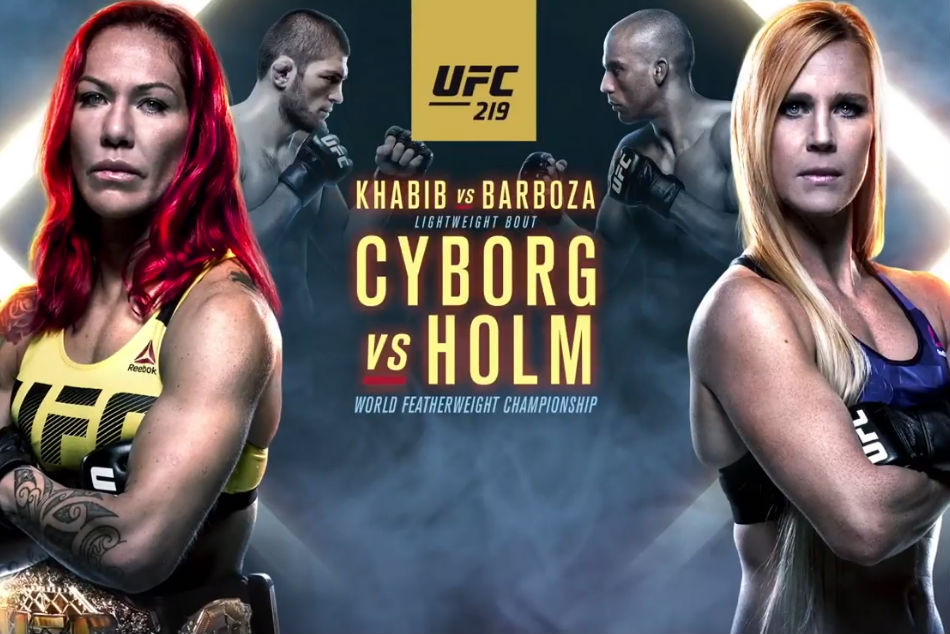 UFC 219: Cyborg Vs Holm fight card and schedule - myKhel