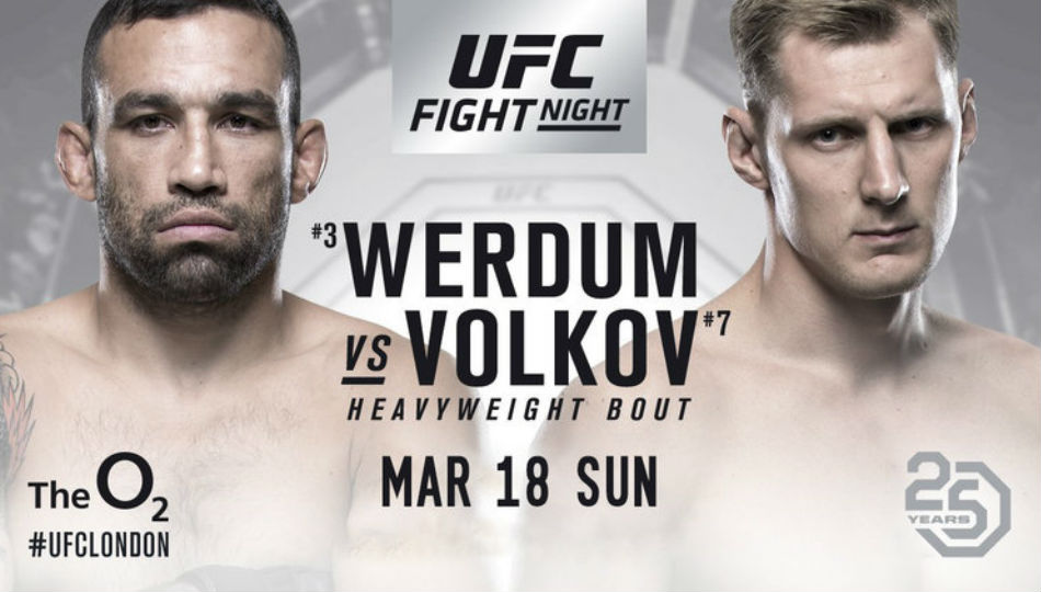 UFC Fight Night 127: Werdum vs Volkov fight card and schedule - myKhel