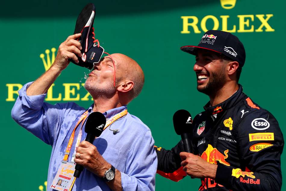 Goodbye Shoey, hello Helmety? Ricciardo plans new celebration - myKhel