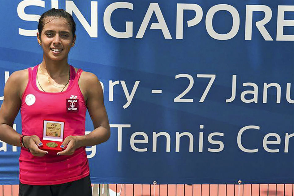 India's Ankita Raina wins first singles title of the year in Singapore ...