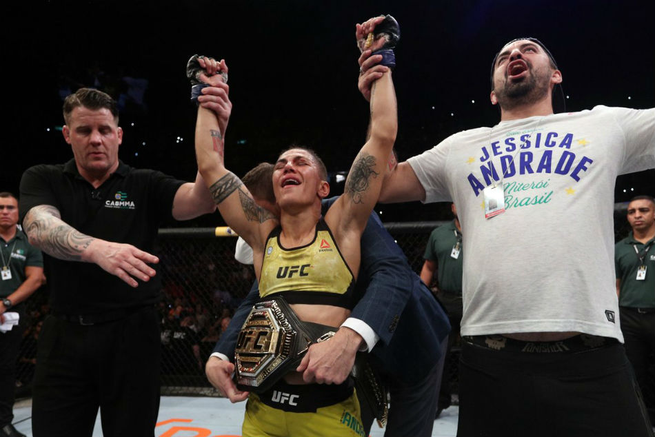 UFC 237 results: Andrade slams Namajunas to claim strawweight title ...