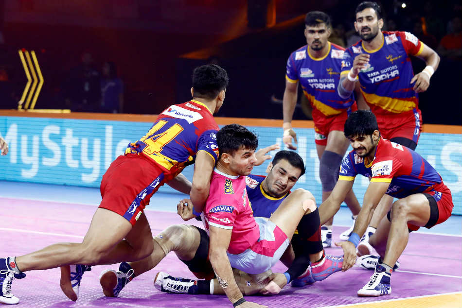 PKL 2019: Five in a row for U.P. Yoddha as they beat Jaipur Pink ...