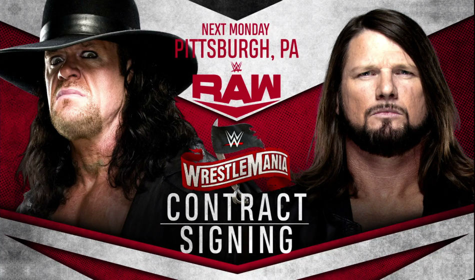 WWE announce Undertaker-AJ Styles contract signing and two big returns ...