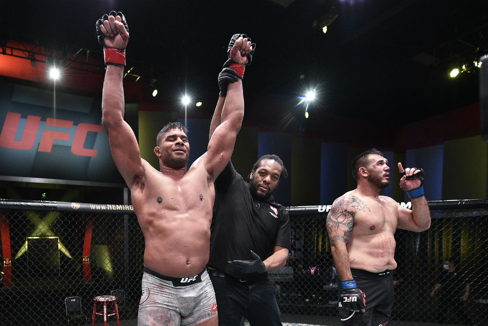 UFC Vegas 9 results: Overeem cements top heavyweight status with TKO ...