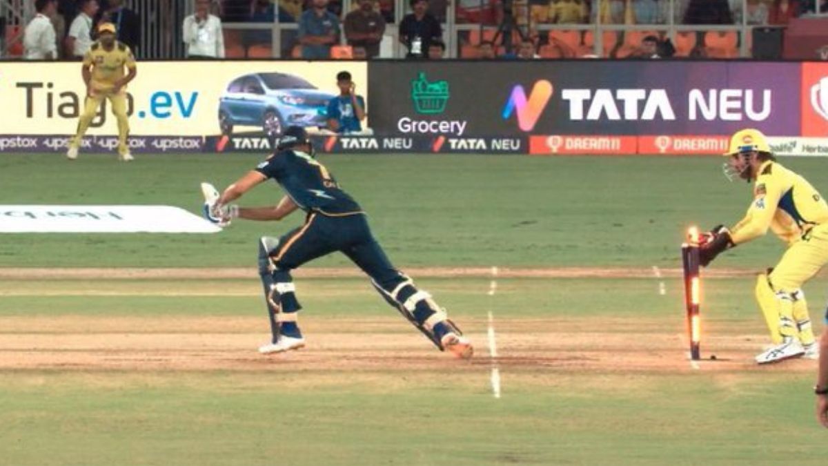 IPL 2023 Final CSK vs GT: MS Dhoni stumps Shubman Gill in 0.12 seconds ...