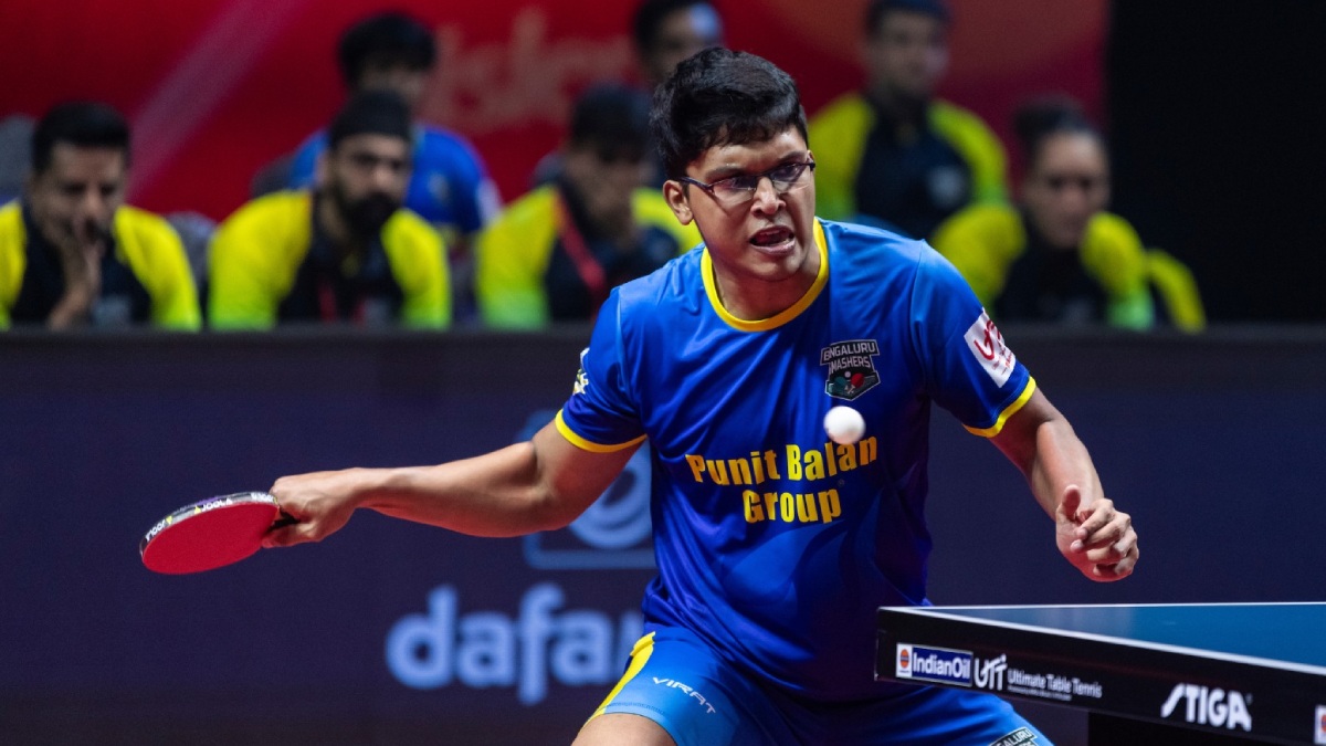 UTT 2023: Bengaluru Smashers beat Goa Challengers; Jeet Chandra stuns Harmeet Desai - myKhel