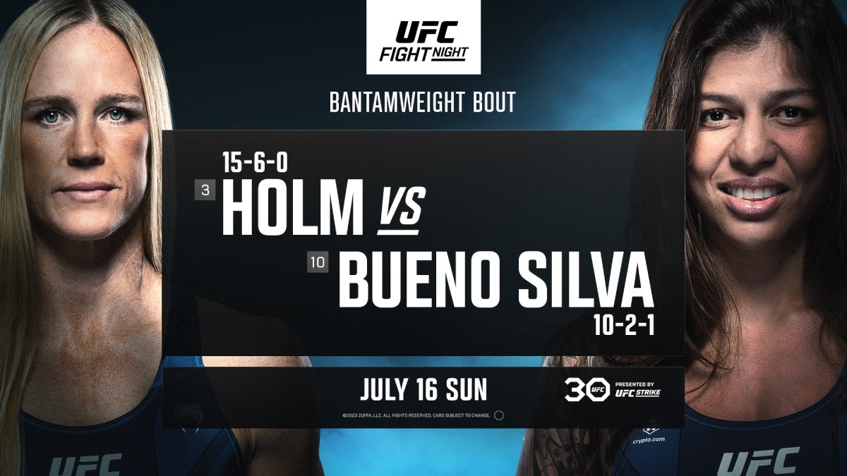 UFC Vegas 77: Holm vs. Bueno Silva Fight Card, Date, Start Time in ...