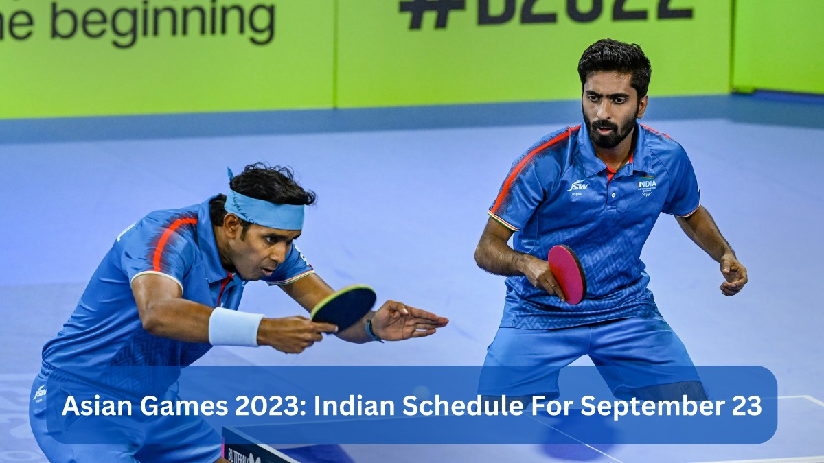 Asian Games 2023 Schedule for September 23: India's Asian Games ...