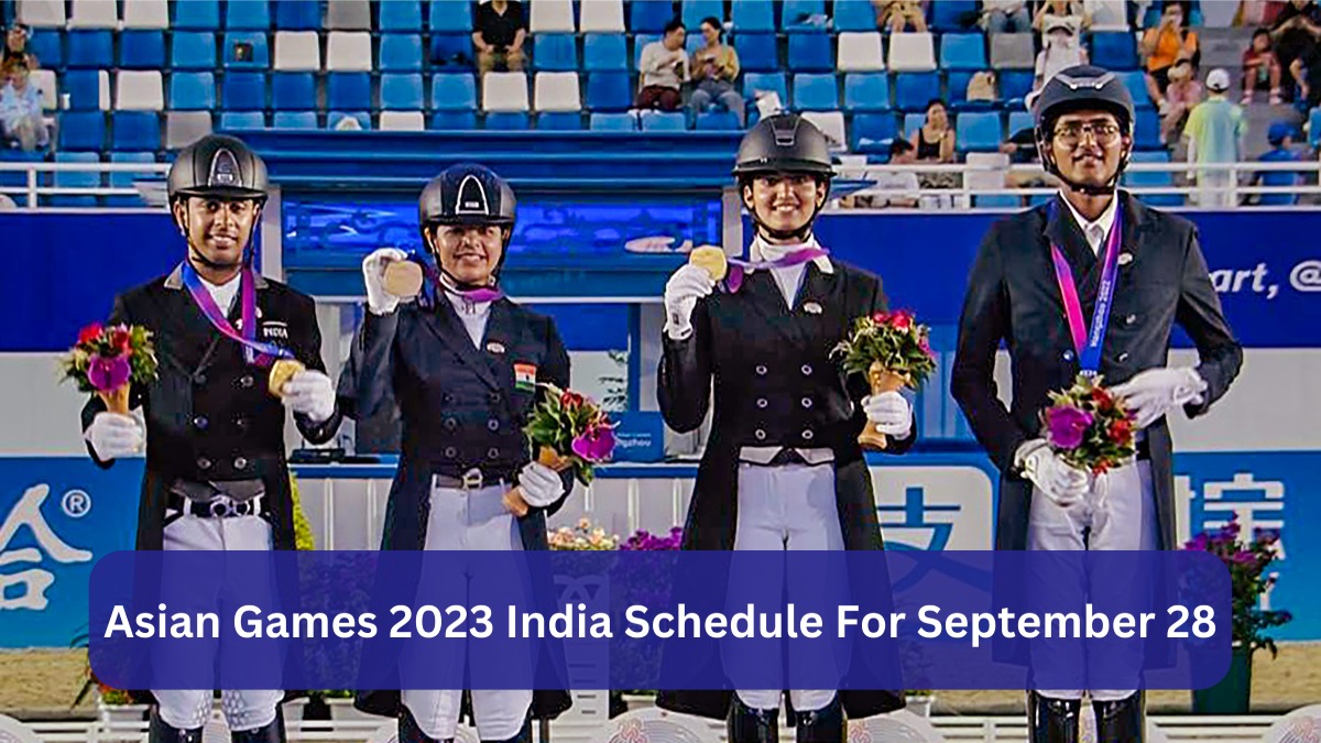 Asian Games 2023 Schedule for September 28: India's Asian Games ...