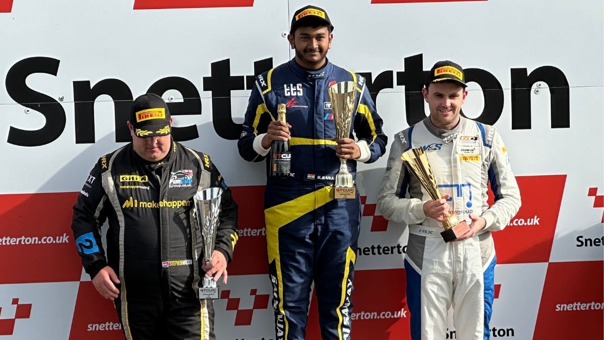 Sai Sanjay's Triumph in First GT Cars Race Weekend in England - myKhel
