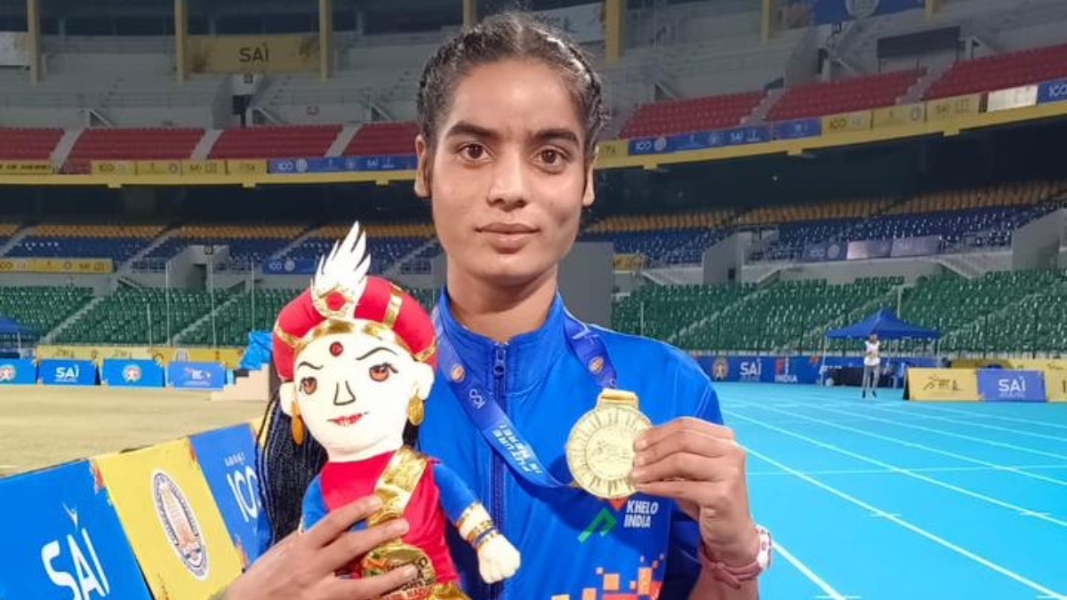 KIYG 2023: Bihar farmer’s daughter Durga Singh runs into record books with 1500m gold - myKhel